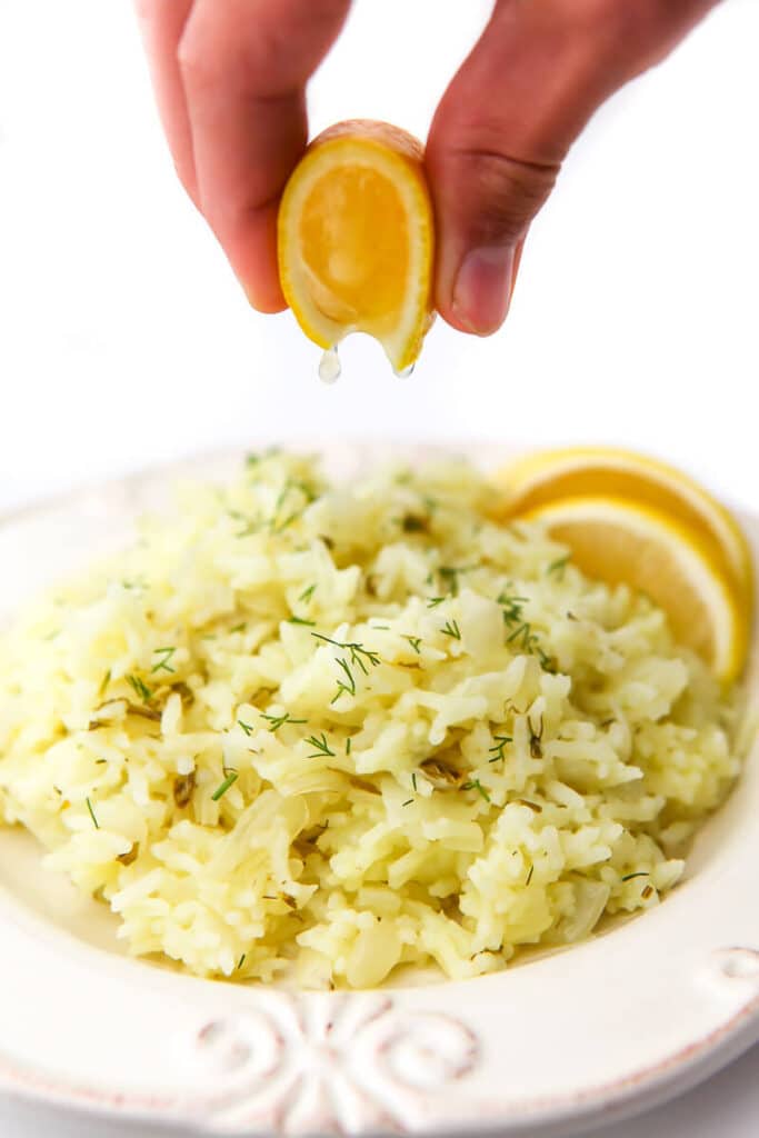 1-Pot Lemon Rice - The Hidden Veggies
