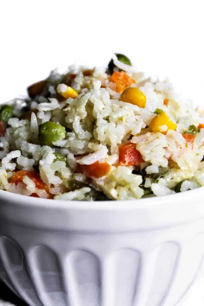 Thai Coconut Rice with Green Curry and Veggies - The Hidden Veggies