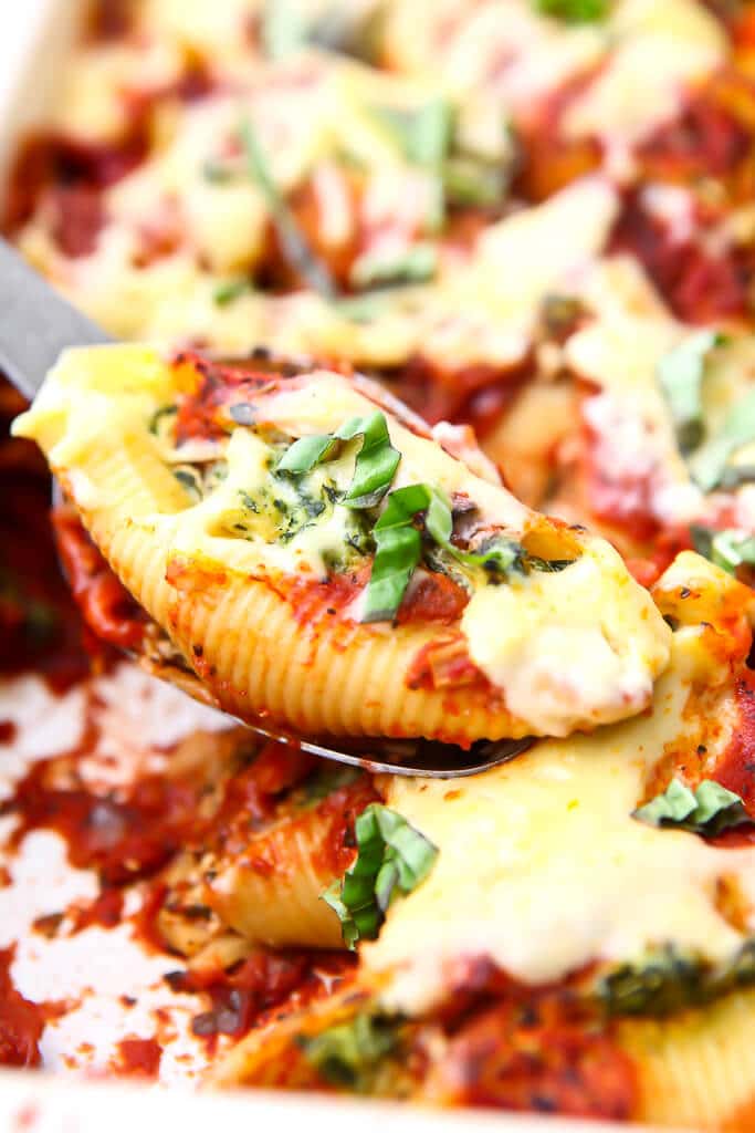Vegan Stuffed Shells - The Hidden Veggies