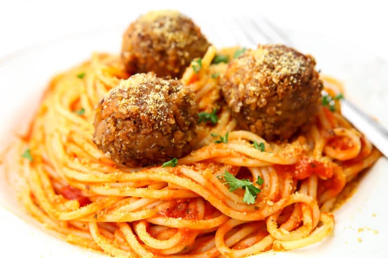 TVP Meatballs (Vegan and Gluten-Free) - The Hidden Veggies
