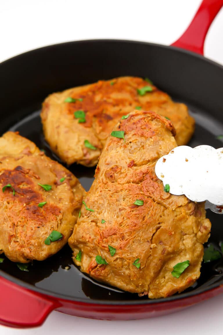 Seitan Chicken (Vegan Chicken Breasts) - The Hidden Veggies