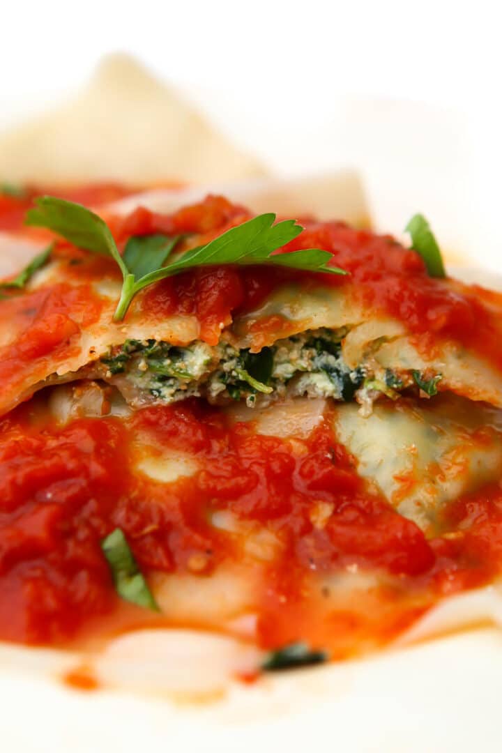 Easy Vegan Ravioli (Tofu and Spinach) - The Hidden Veggies