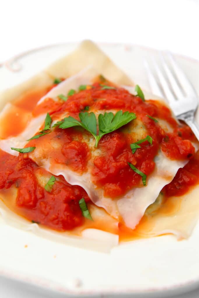 Easy Vegan Ravioli (Tofu and Spinach) - The Hidden Veggies