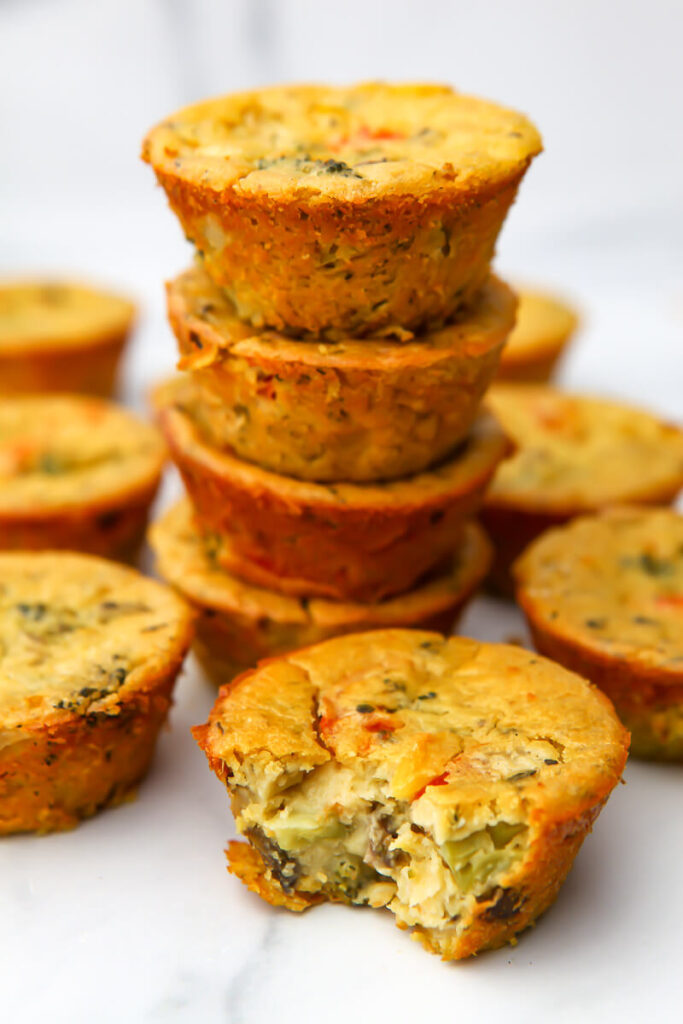 Vegan Egg Muffins (Mini Chickpea Frittatas) - The Hidden Veggies