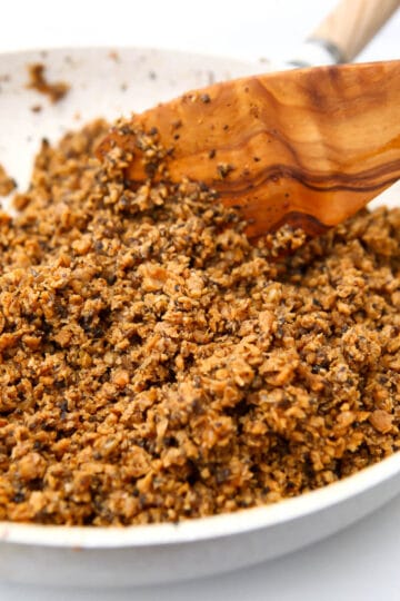 Vegan Ground Beef (Meatless Crumbles) - The Hidden Veggies