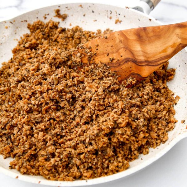 Vegan Ground Beef (Meatless Crumbles) - The Hidden Veggies