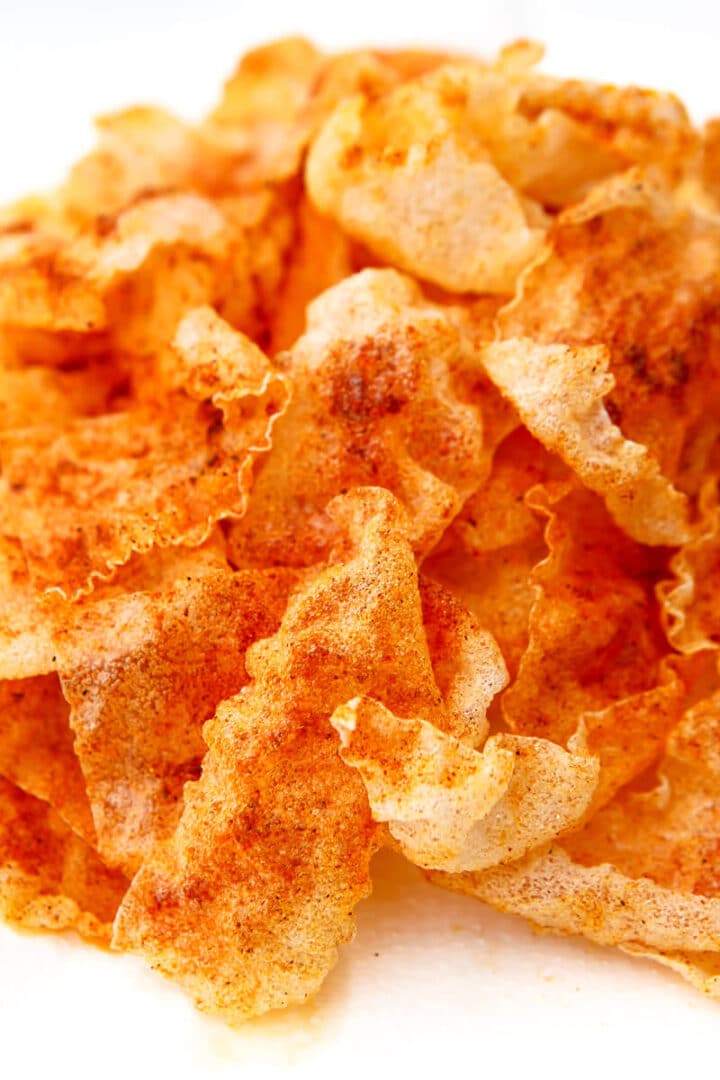 Vegan Pork Rinds (Fried Rice Paper) - The Hidden Veggies