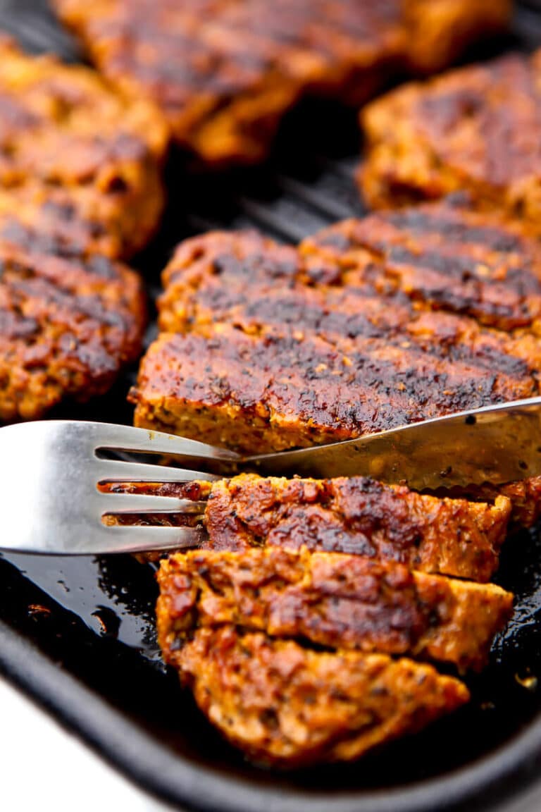 Seitan Steaks (with Mushrooms) - The Hidden Veggies