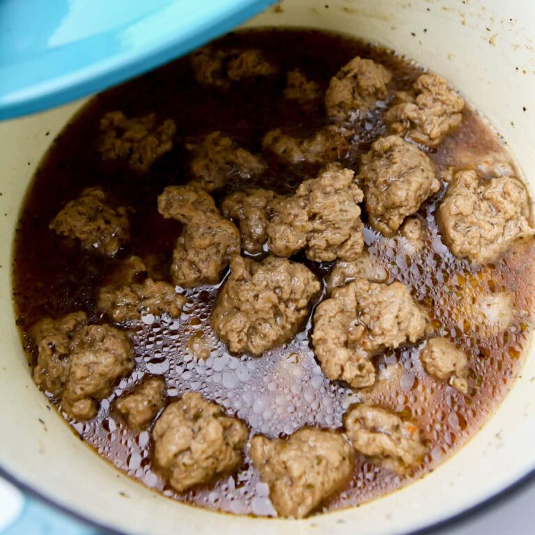 Easy Seitan (Seitan Chunks) - The Hidden Veggies