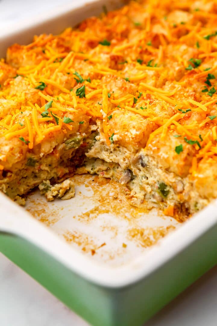 Tofu Breakfast Casserole - The Hidden Veggies