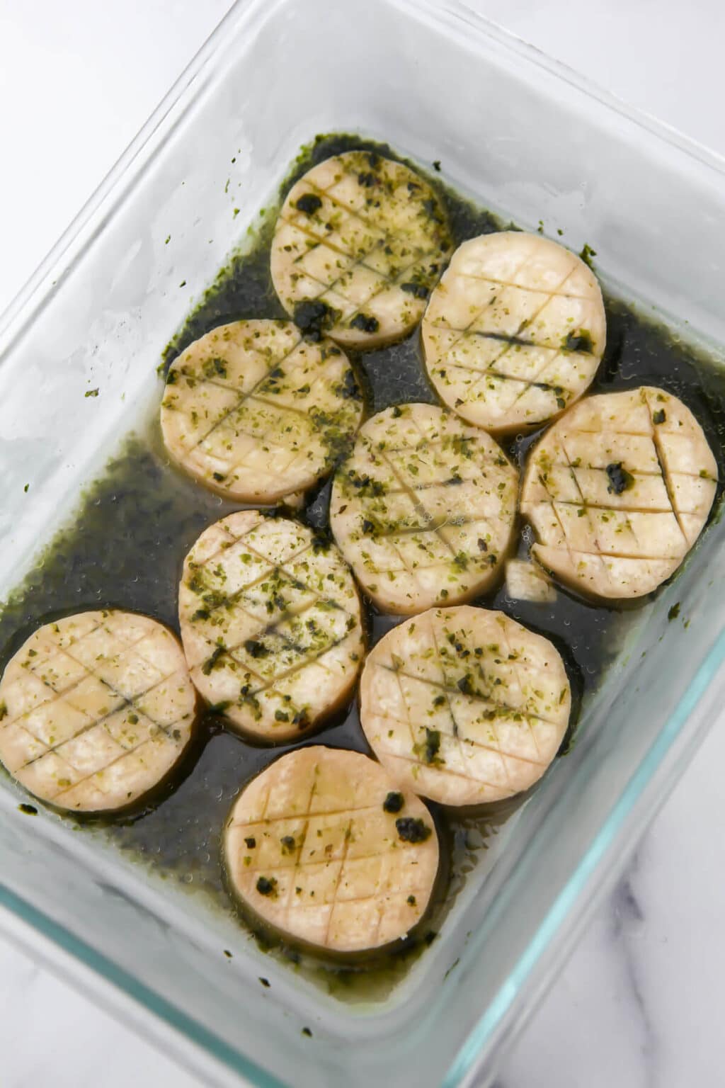 King Oyster Mushroom Scallops - The Hidden Veggies