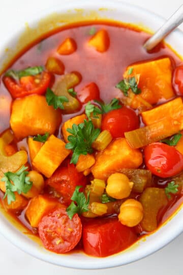 Hippie Soup (Sweet Potato Chickpea Soup) - The Hidden Veggies