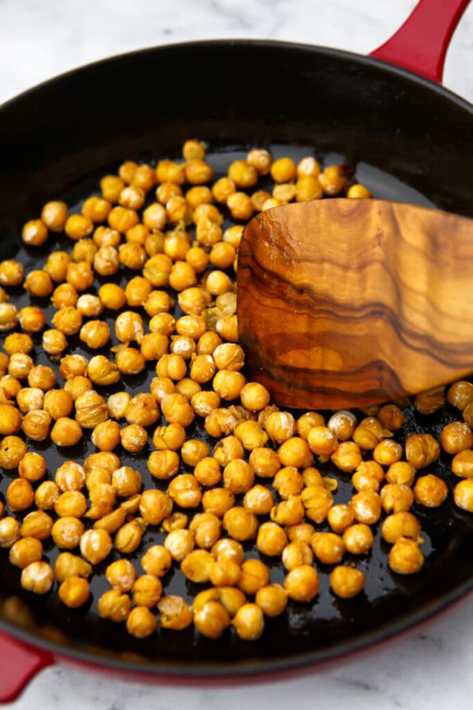Sauteed Chickpeas (Croutons) - The Hidden Veggies