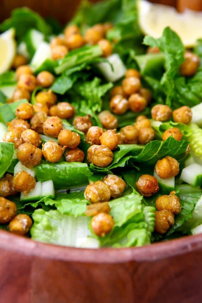 Sauteed Chickpeas (Croutons) - The Hidden Veggies
