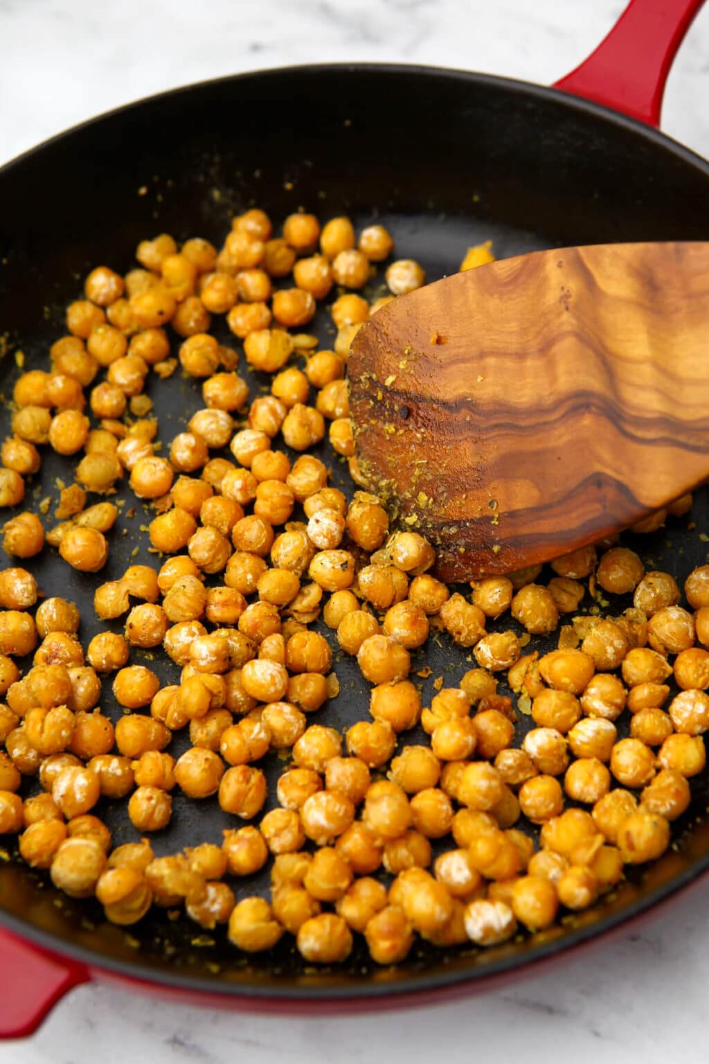 Sauteed Chickpeas (Croutons) - The Hidden Veggies