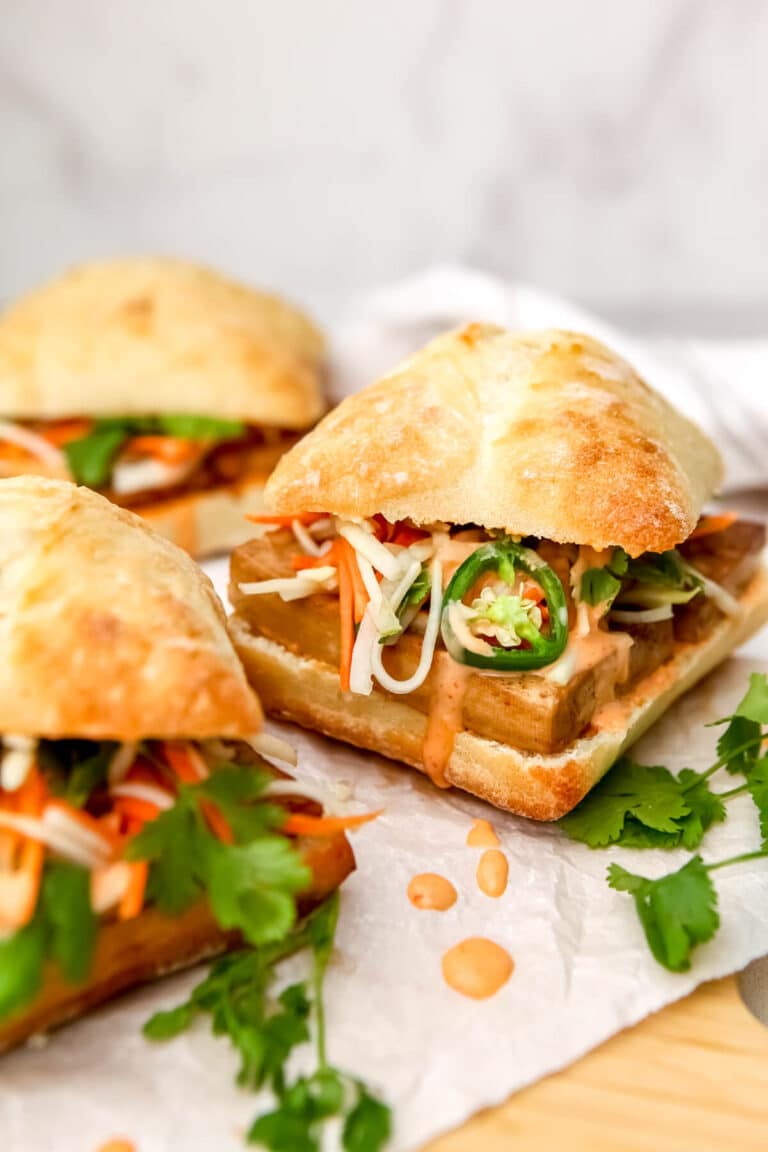 Tofu Banh Mi Sandwich - The Hidden Veggies