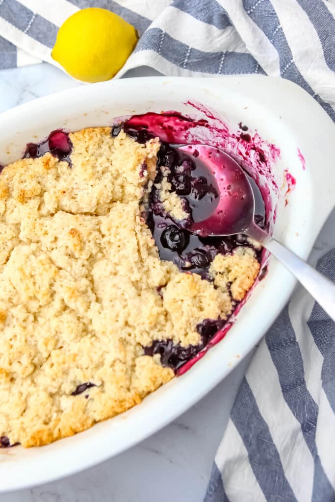 Vegan Blueberry Cobbler - The Hidden Veggies