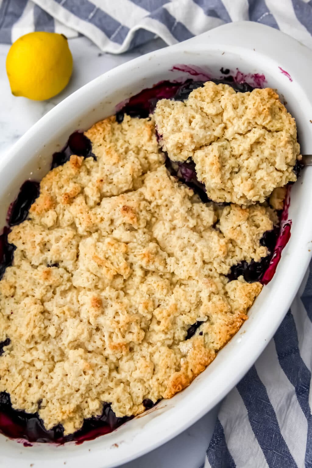 Vegan Blueberry Cobbler - The Hidden Veggies