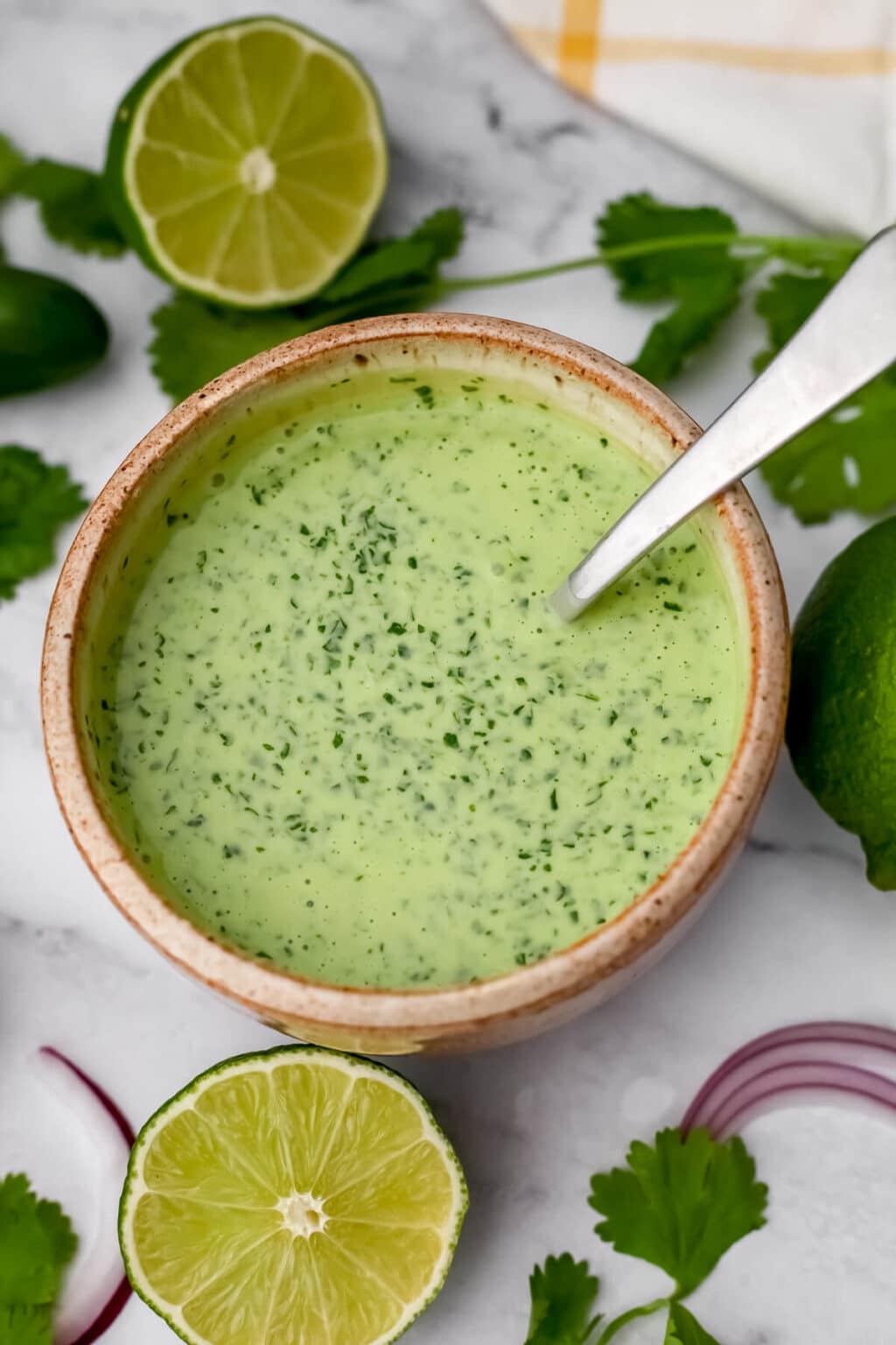 Vegan Cilantro Lime Crema - The Hidden Veggies