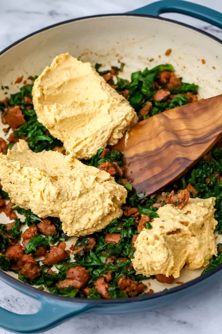 Vegan Pumpkin Stuffed Shells (With Pumpkin Alfredo Sauce) - The Hidden ...