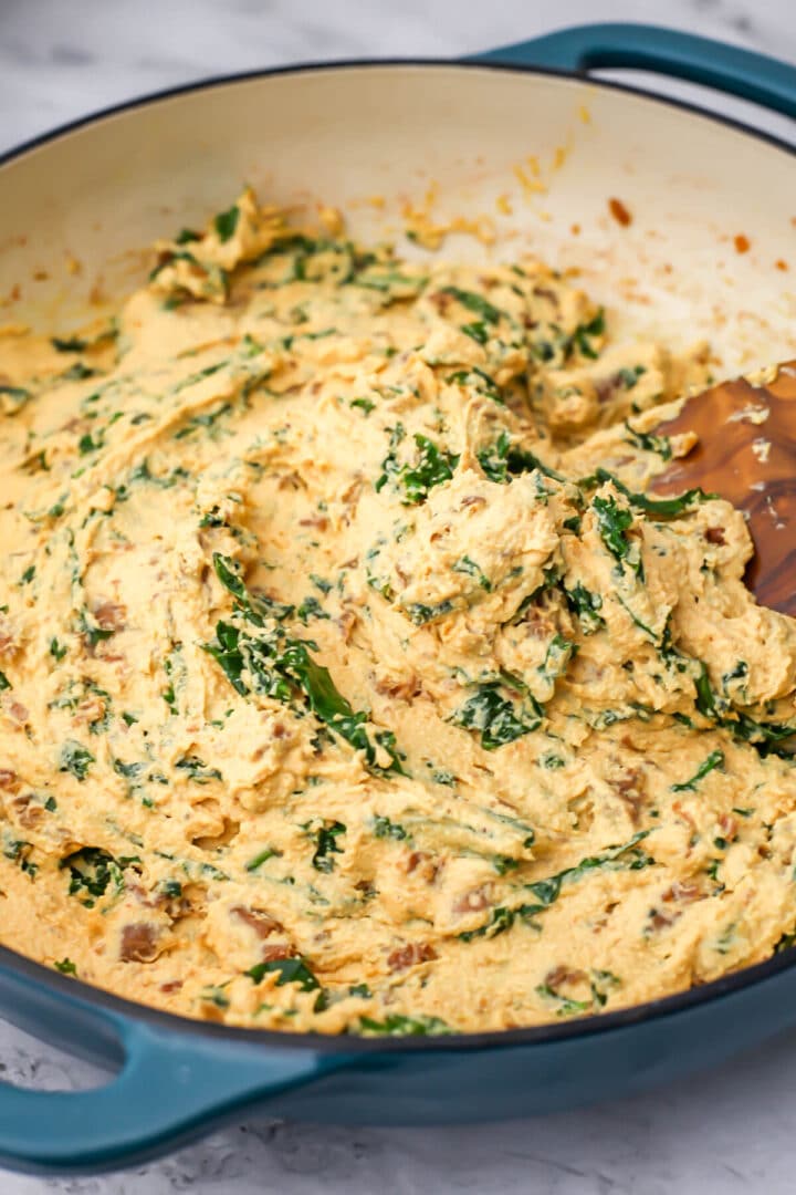 Vegan Pumpkin Alfredo Stuffed Shells - The Hidden Veggies