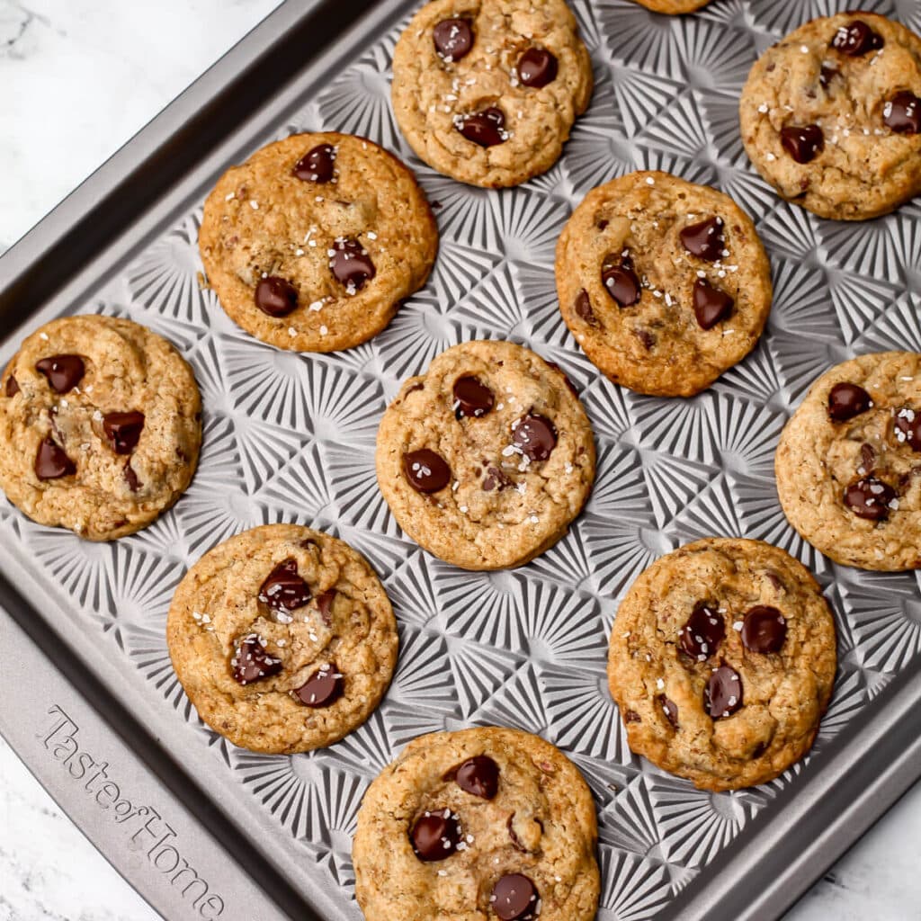 Vegan Whole Wheat Chocolate Chip Cookies - The Hidden Veggies