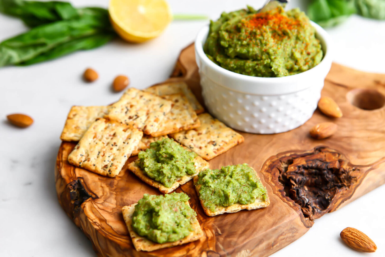 Almond Pate with Basil - The Hidden Veggies