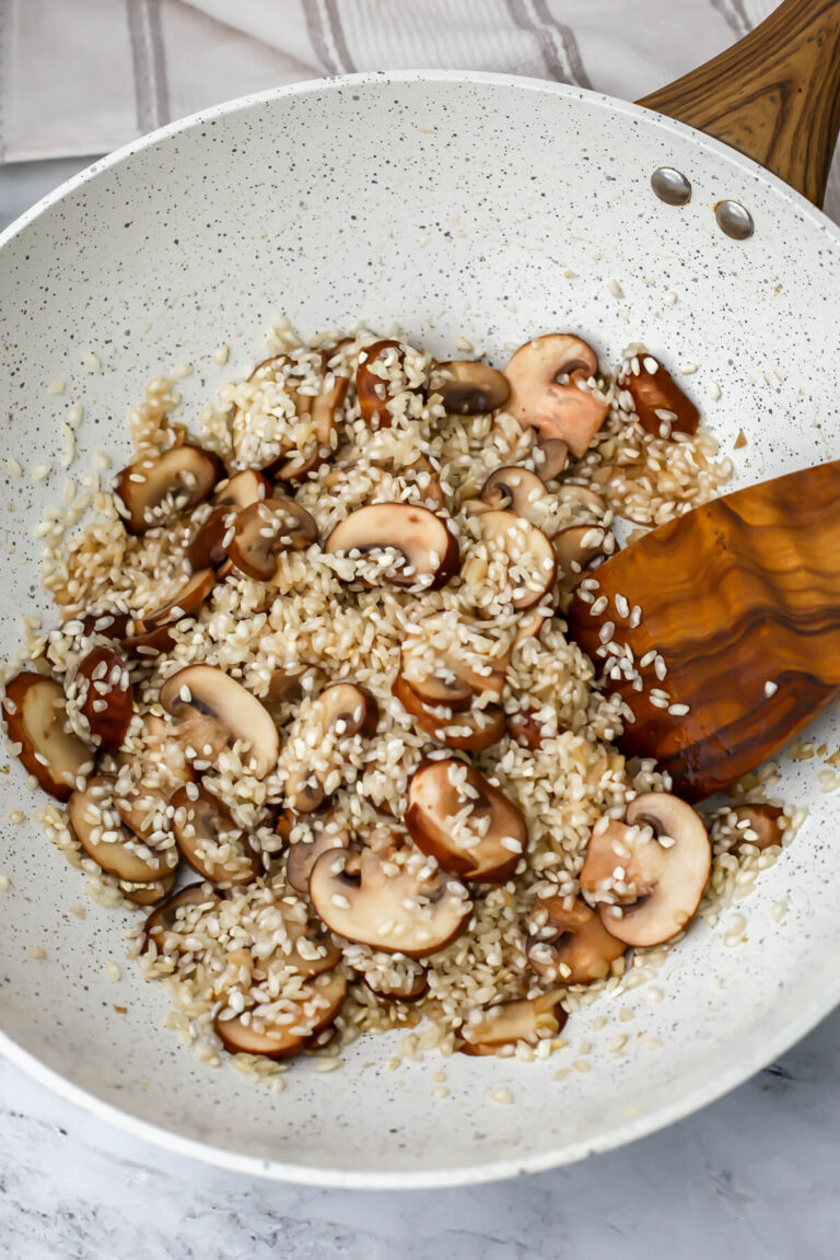 Vegan Mushroom Risotto - The Hidden Veggies