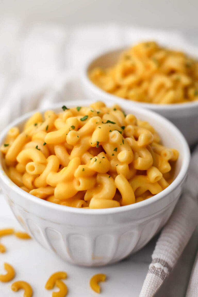Easy Vegan Mac & Cheese (No Nutritional Yeast) - The Hidden Veggies