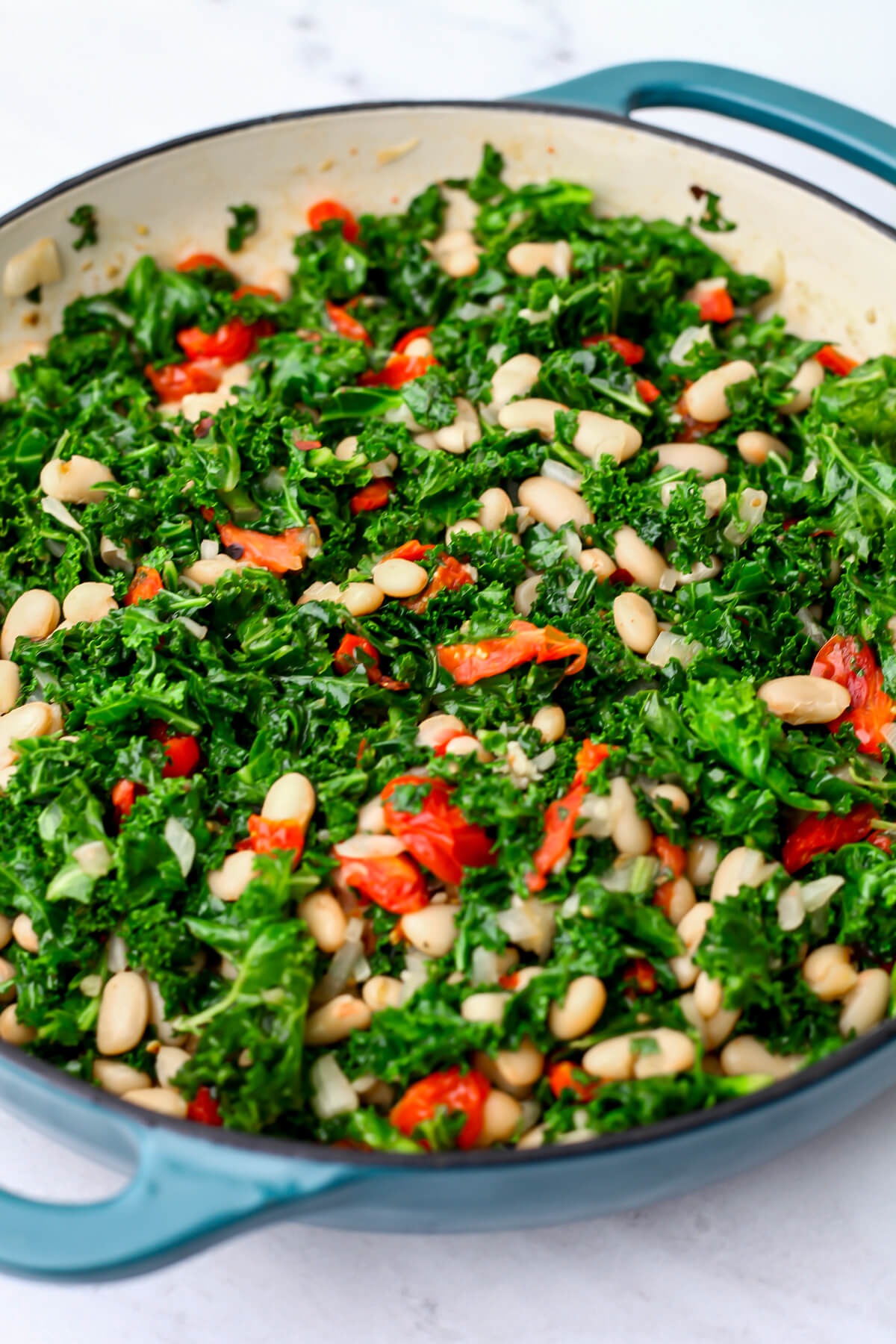 Kale White Bean Salad - The Hidden Veggies