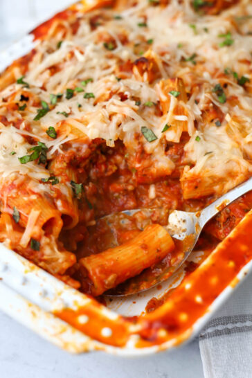 Vegan Rigatoni Pasta Bake - The Hidden Veggies