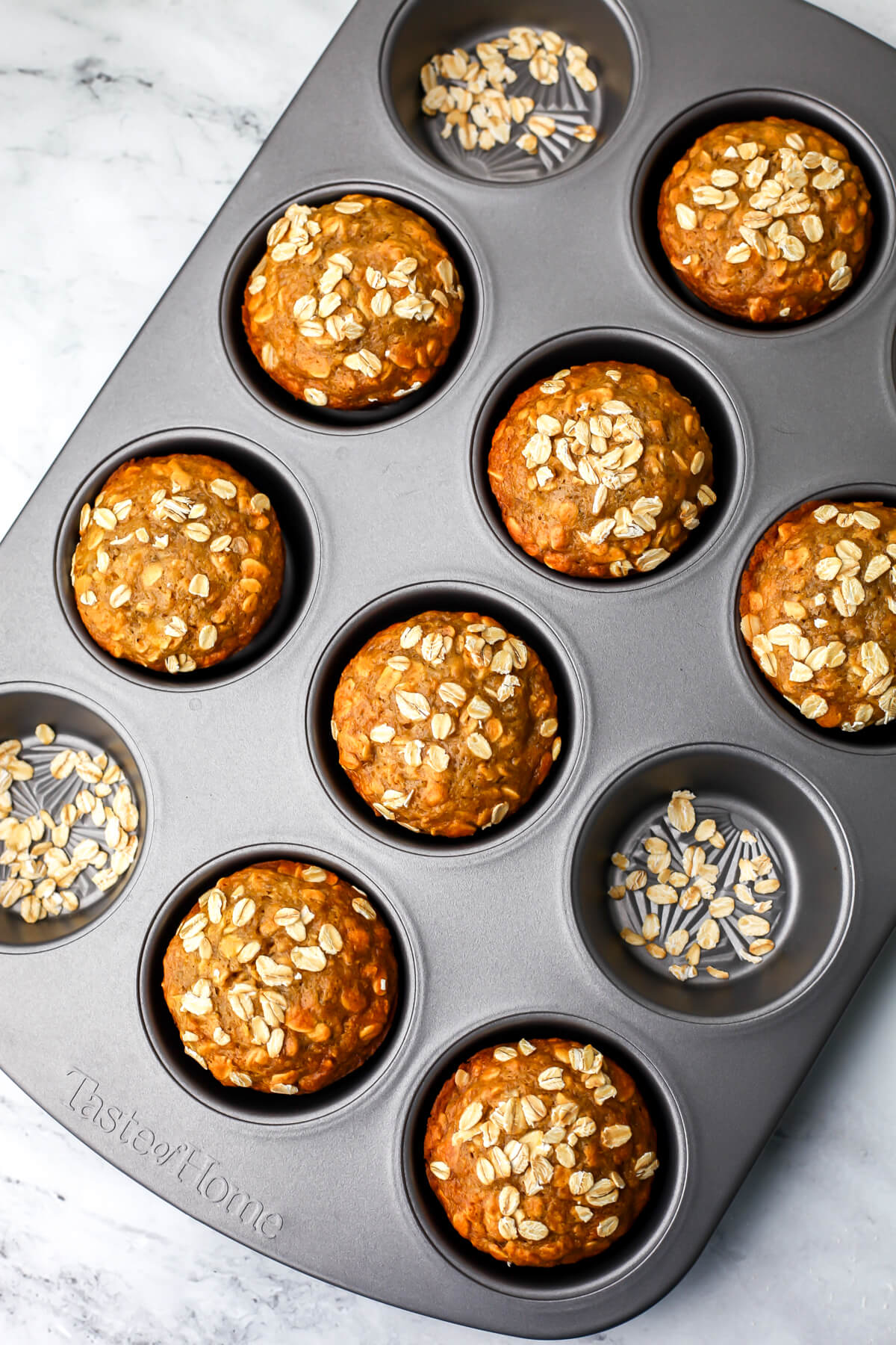 Vegan Oat Muffins - The Hidden Veggies